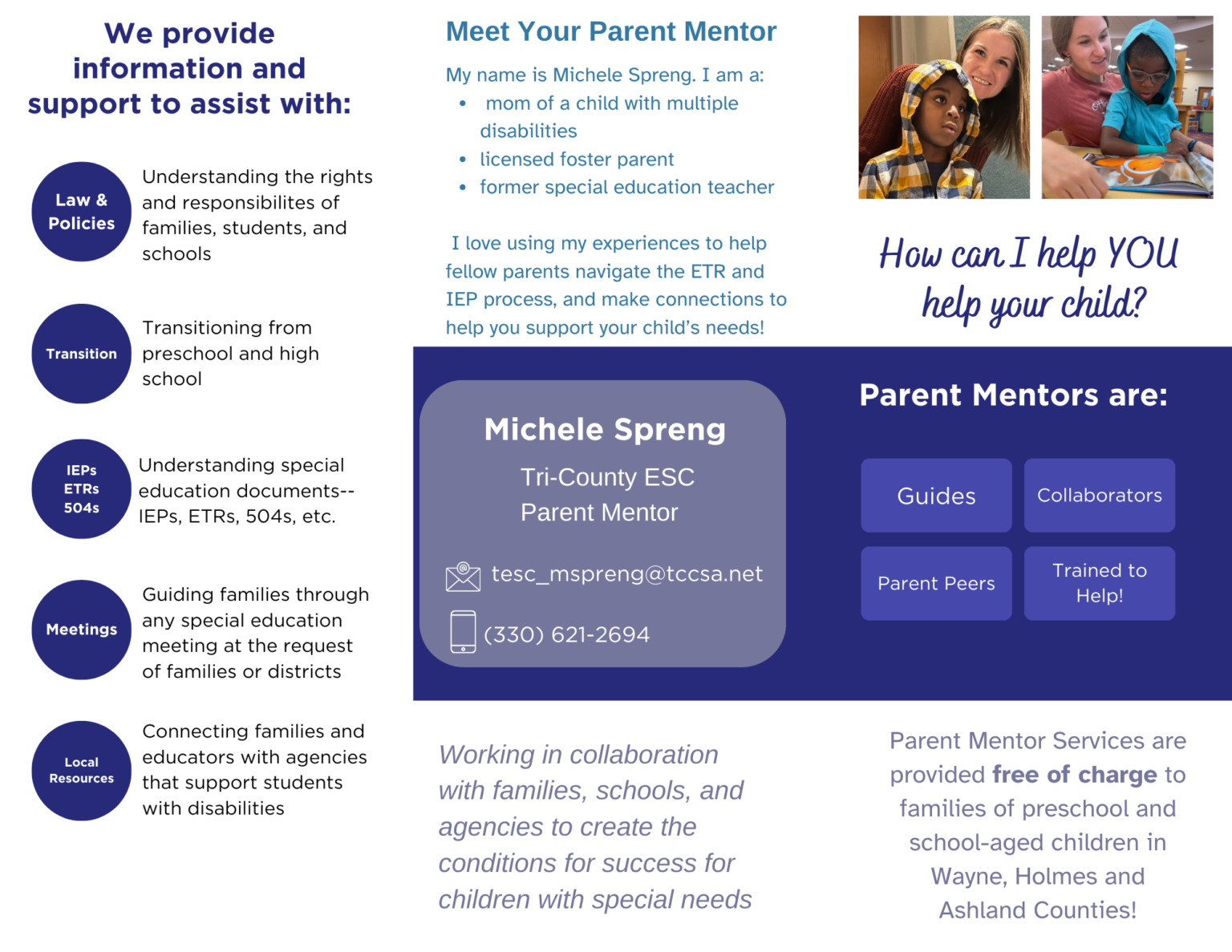 Parent Mentor Services – Tri-County Educational Service Center